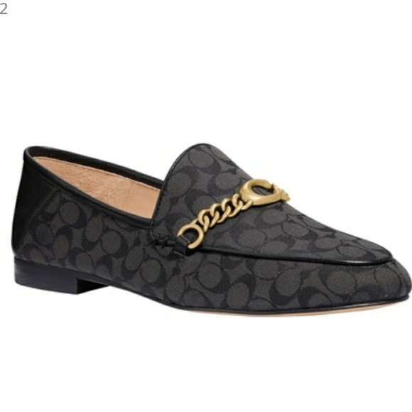 Coach | Shoes | Coach Helena C Chain Signature Jacquard Loafers | Poshmark